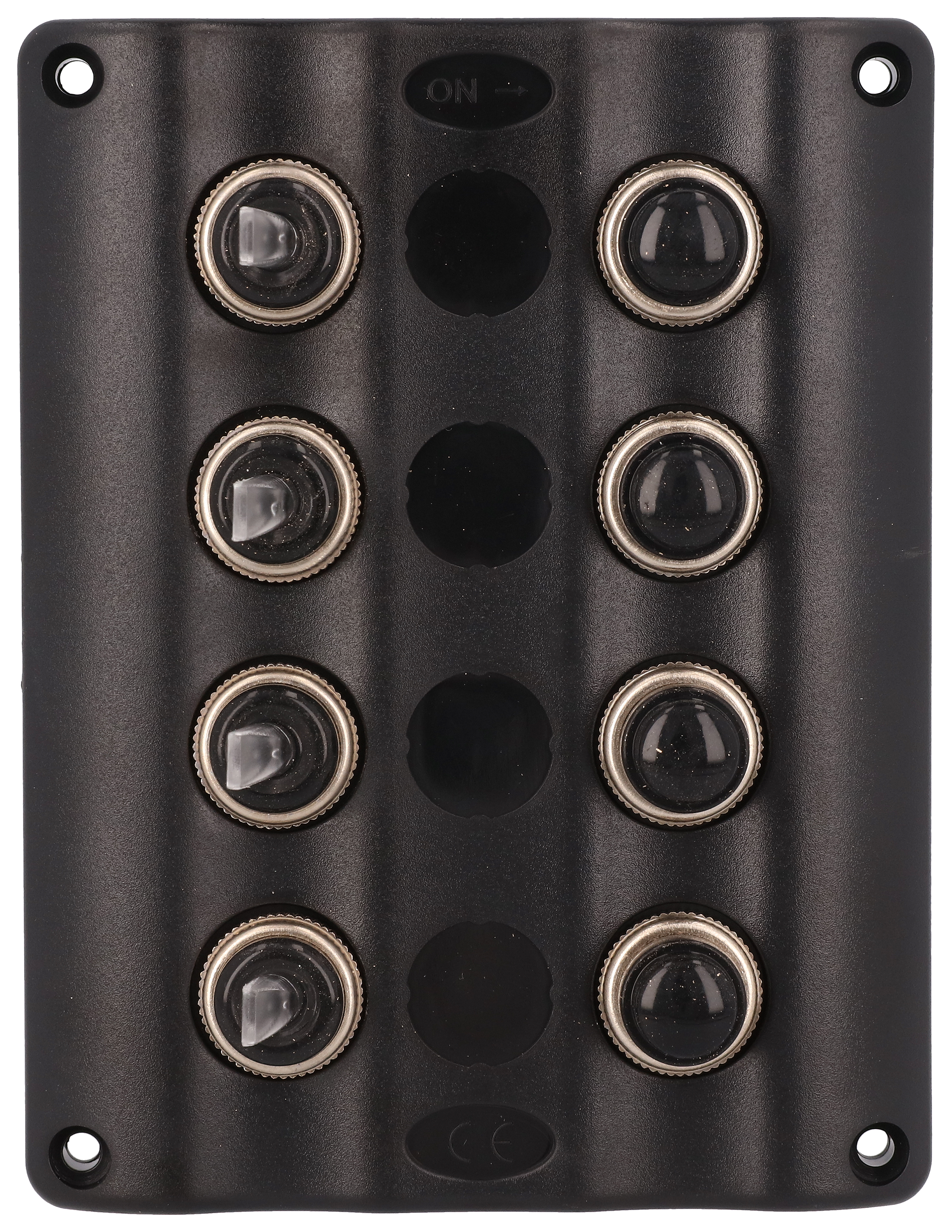 Bass Pro Shops Red Illuminated Toggle Switch Panel with Breakers - 6 ...